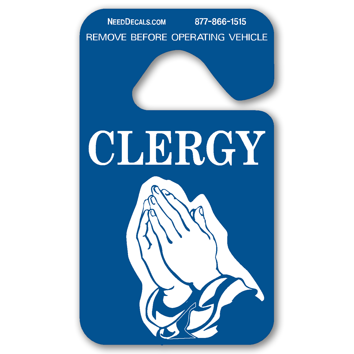 Clergy Parking Permit Hang Tags