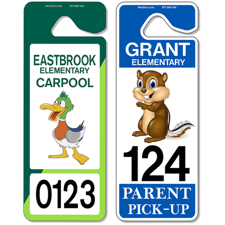 Custom Car Hang Tags | Full Color Hanging Parking Permit
