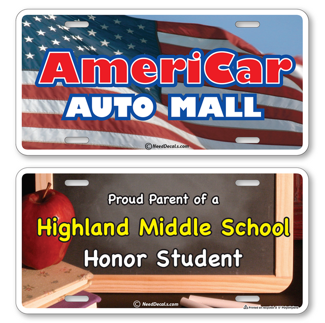 Custom Full Color License Plates