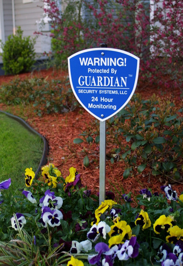 Yard Security Signs Kit = 2 Yard Security Signs with stakes & 6 window ...