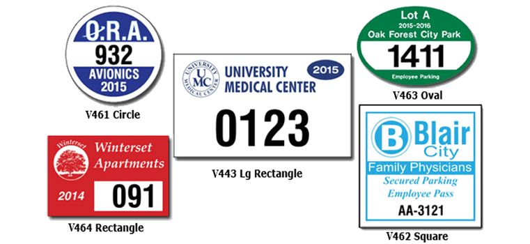 Bumper Parking Permits | Custom Bumper Parking Stickers | Decals