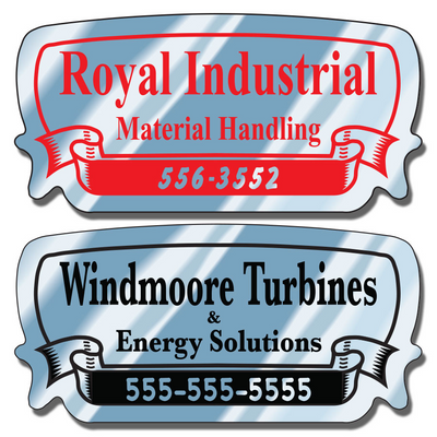 Chrome Call for Equipment Service Decals and Stickers