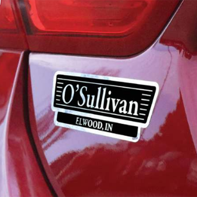 Chrome Car Dealer Decals