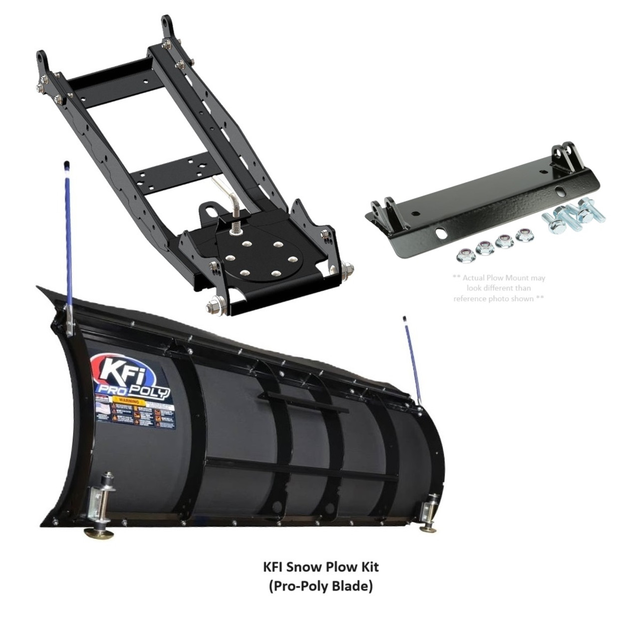 John Deere Gator 550560590 Heavy Duty Snow Plow Kit By Kfi Kfi