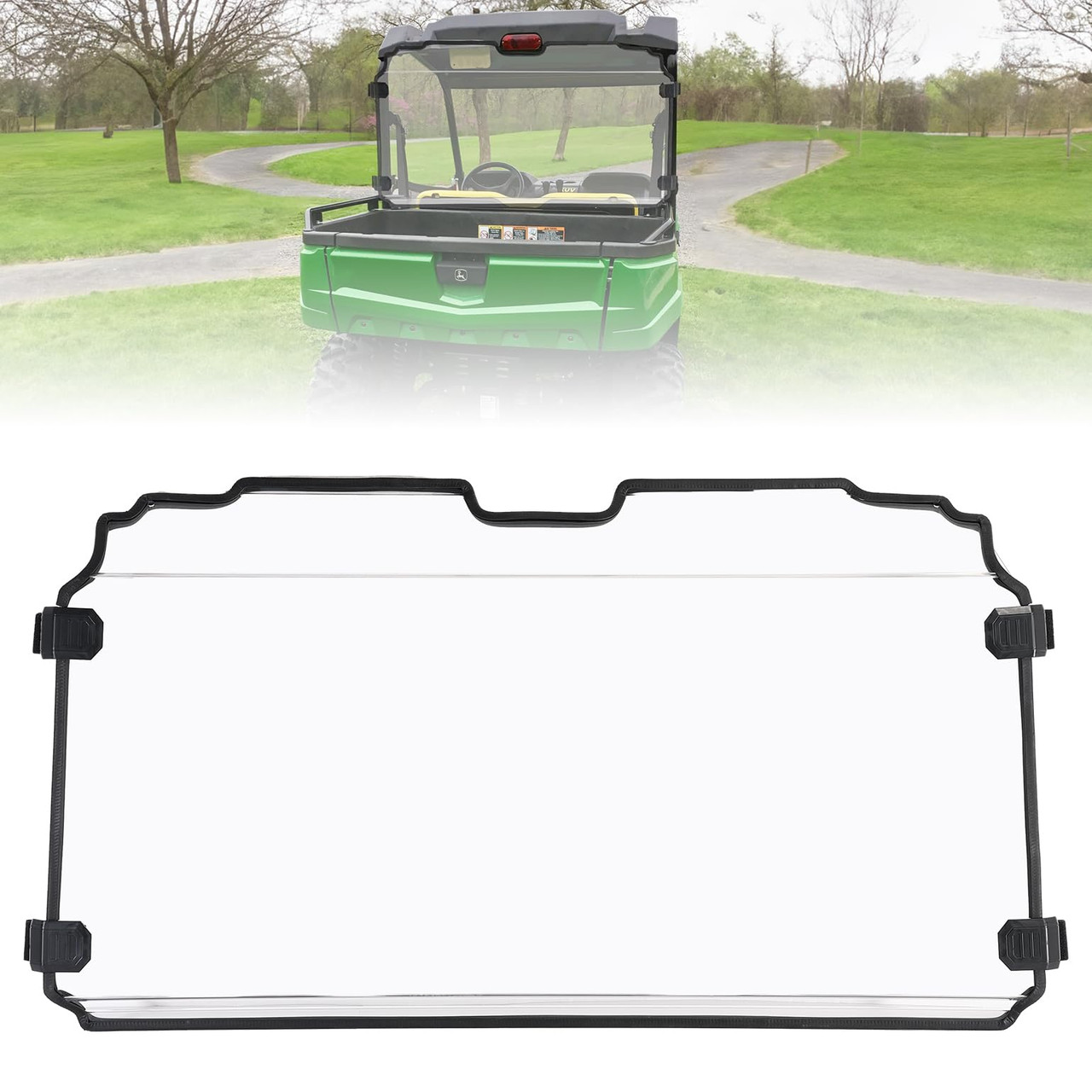 John Deere Gator XUV / RSX Rear Windshield by Kemimoto B0110-12701CL