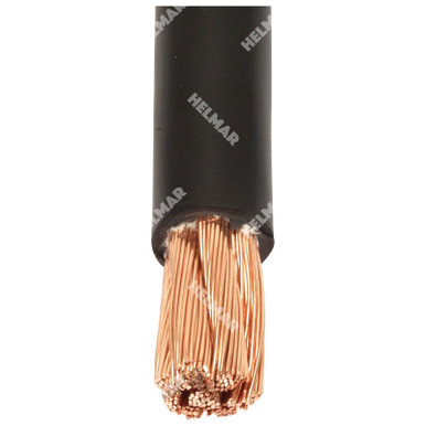 Forklift 3/0 Gauge Battery Cables - 259/22 Stranding 04636 (Black 25')