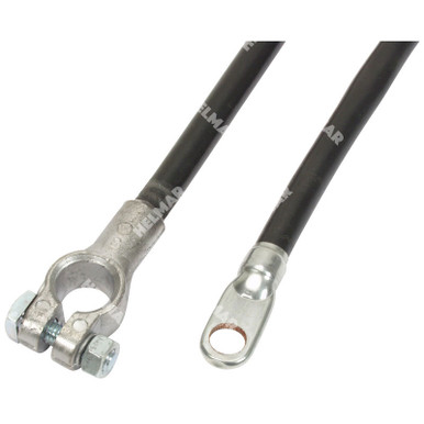 Forklift 2 Gauge Battery Cables - Top Mount w/ Leads 04214 (Black 10")