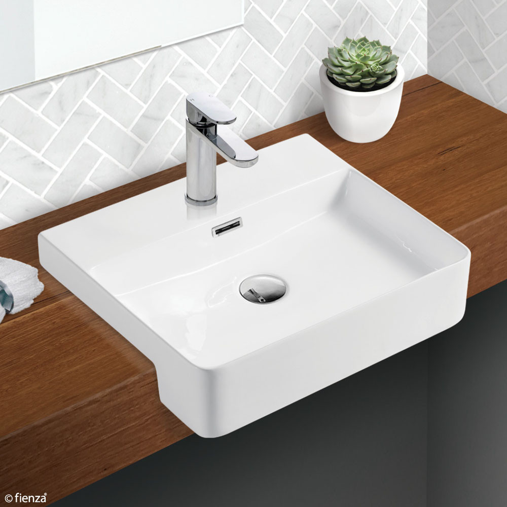 Petra Semi-Recessed Basin - Durable and Stylish | Fienza