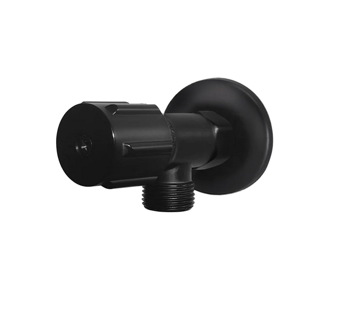 Round Mini Stop Cistern Tap With Back Plate
