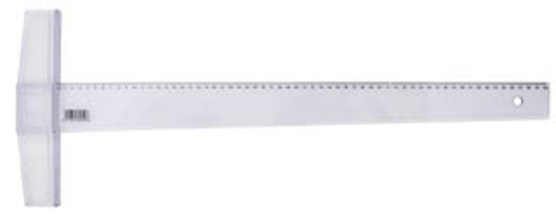T-SQUARE 600MM CLEAR PLASTIC - Qizzle