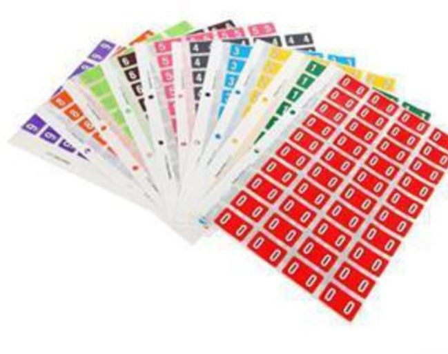 FILECORP NUMERIC LABELS EACH - Qizzle