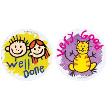 WELL DONE VERY GOOD STICKERS, PKT 108 - Qizzle