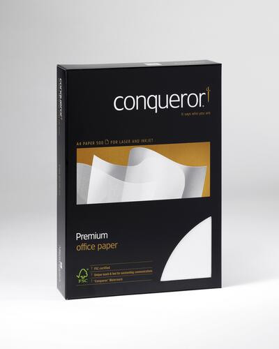 CONQUEROR LAID PAPER 100GSM HIGH WHITE, REAM - Qizzle
