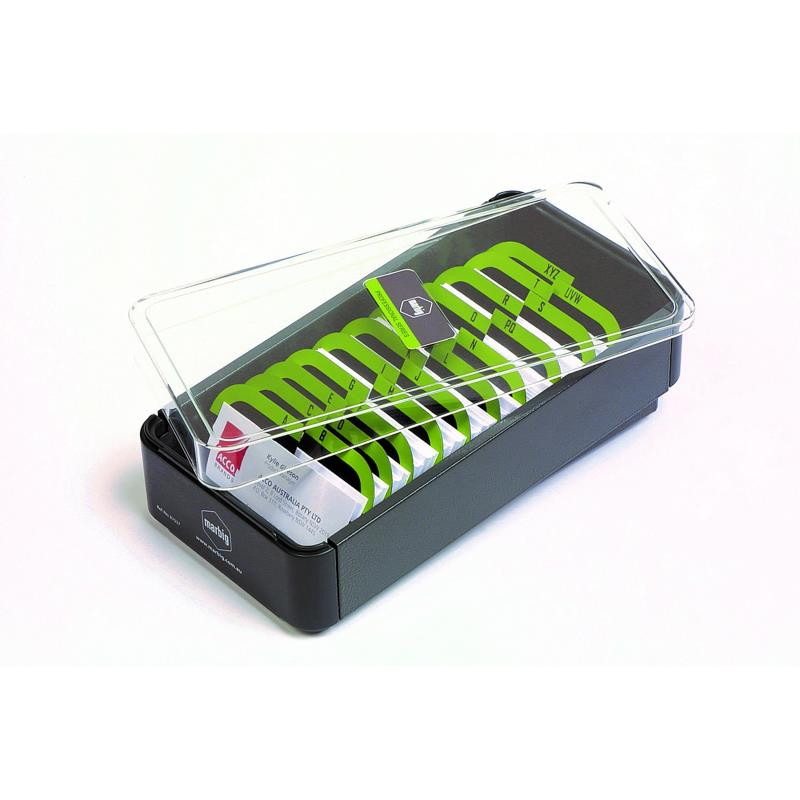 MARBIG BUSINESS CARD FILING BOX 400CAP - Qizzle
