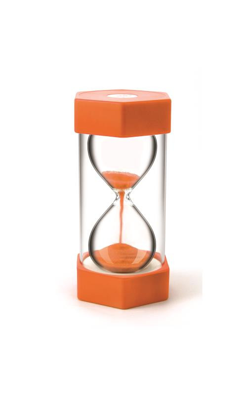 SAND TIMER GIANT, 10 MINUTES, ORANGE - Qizzle