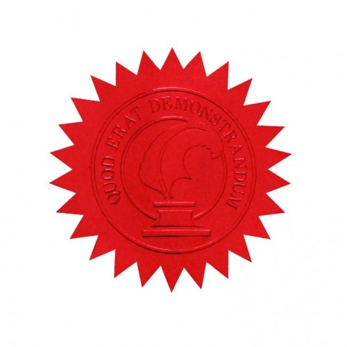 50MM RED CERTIFICATE SEAL - Qizzle