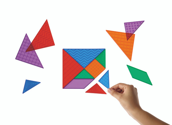 EDX TRANSLUCENT SENSORY TANGRAM, SET 35 - Qizzle