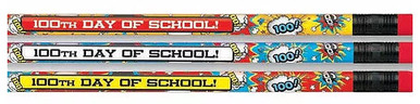 100TH DAY OF SCHOOL PENCILS 12PK - Qizzle