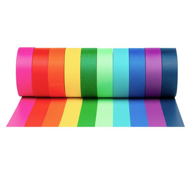 WASHI TAPE - 10 COLOURS BRIGHT - Qizzle