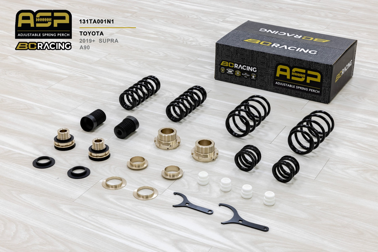 BC Racing Adjustable Spring Perch (ASP) Lowering Kit - Toyota Supra ...