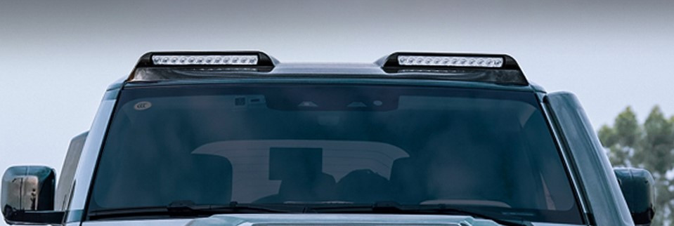 LAND ROVER DEFENDER DUAL ROOF LIGHT POD - GLOSS BLACK - L663