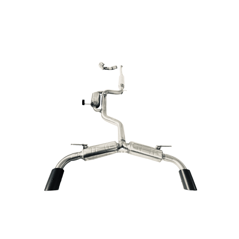 VW Golf MK7 GTI Valvetronic Turbo Back Exhaust System with Carbon Tailpipes