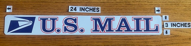 US MAIL with Eagle Magnetic Sign for Rural Letter Carriers - PJSIGNS.com
