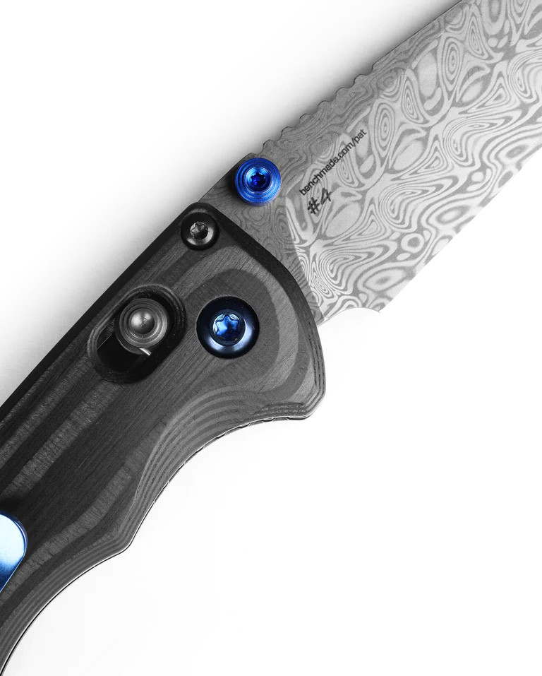 Benchmade Gold Class Full Immunity Damasteel Carbon Fiber Blue - 290 ...
