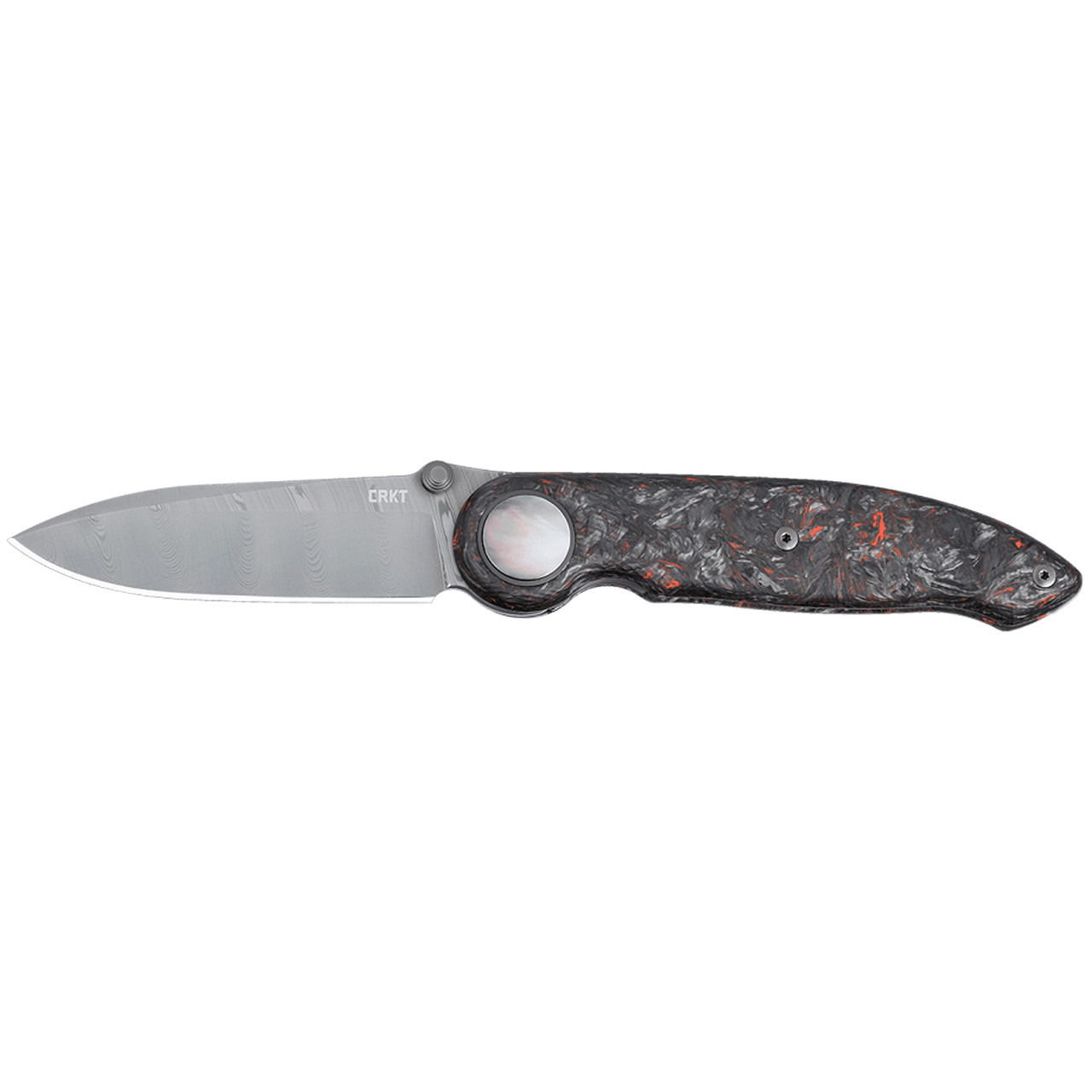 CRKT Limited Edition Pursue Red Dark Matter FatCarbon Damasteel - 4011 ...