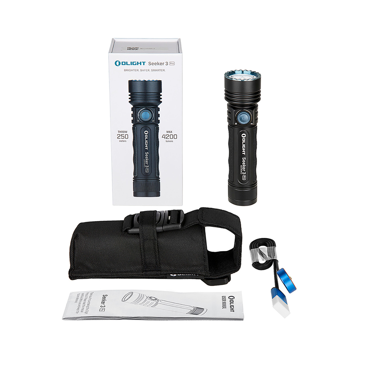 Olight Seeker 3 Pro Rechargeable Flashlight Black - O-SKER3P-BK-CA ...