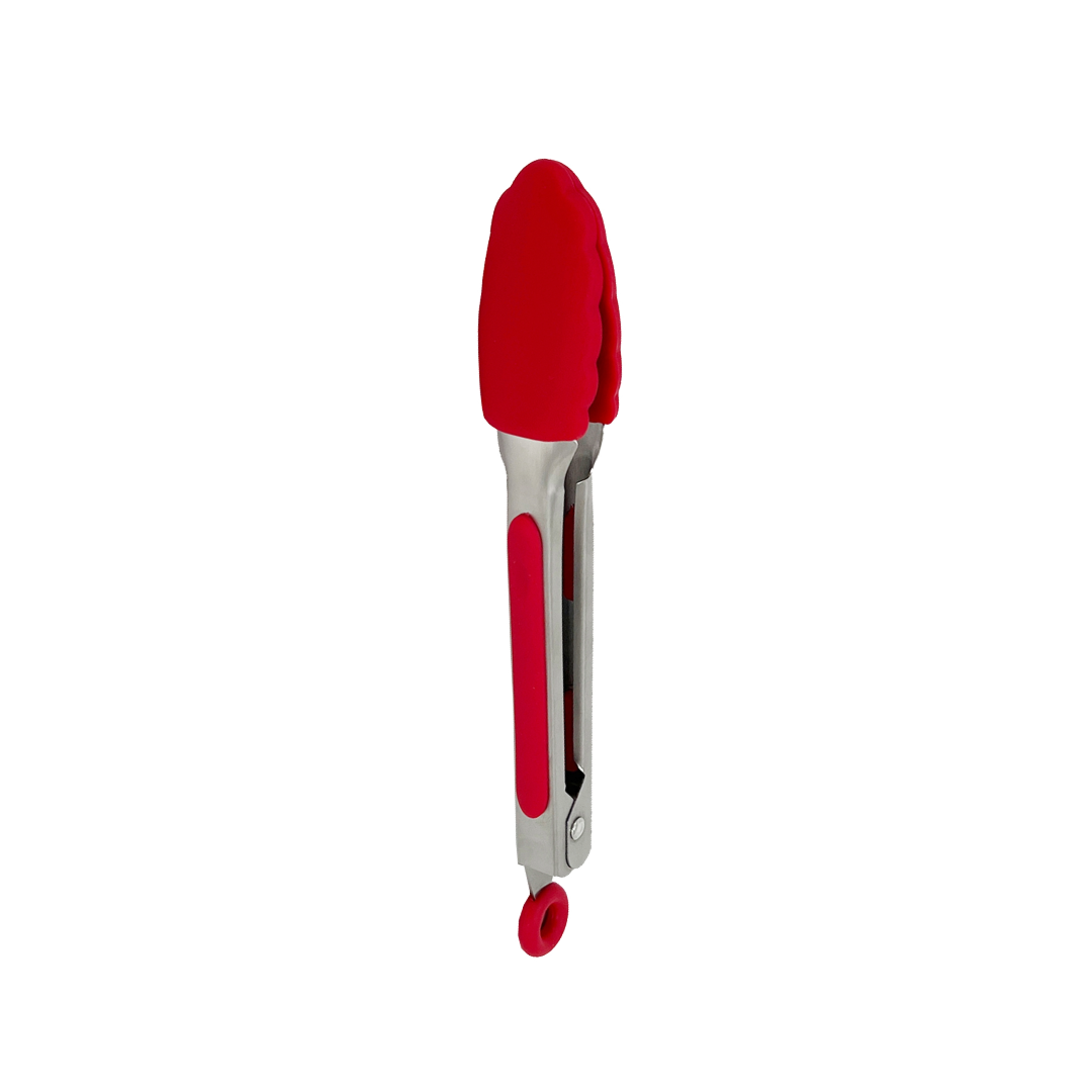 Kussi Silicone Mini Tongs Red 7" (STGRDS)