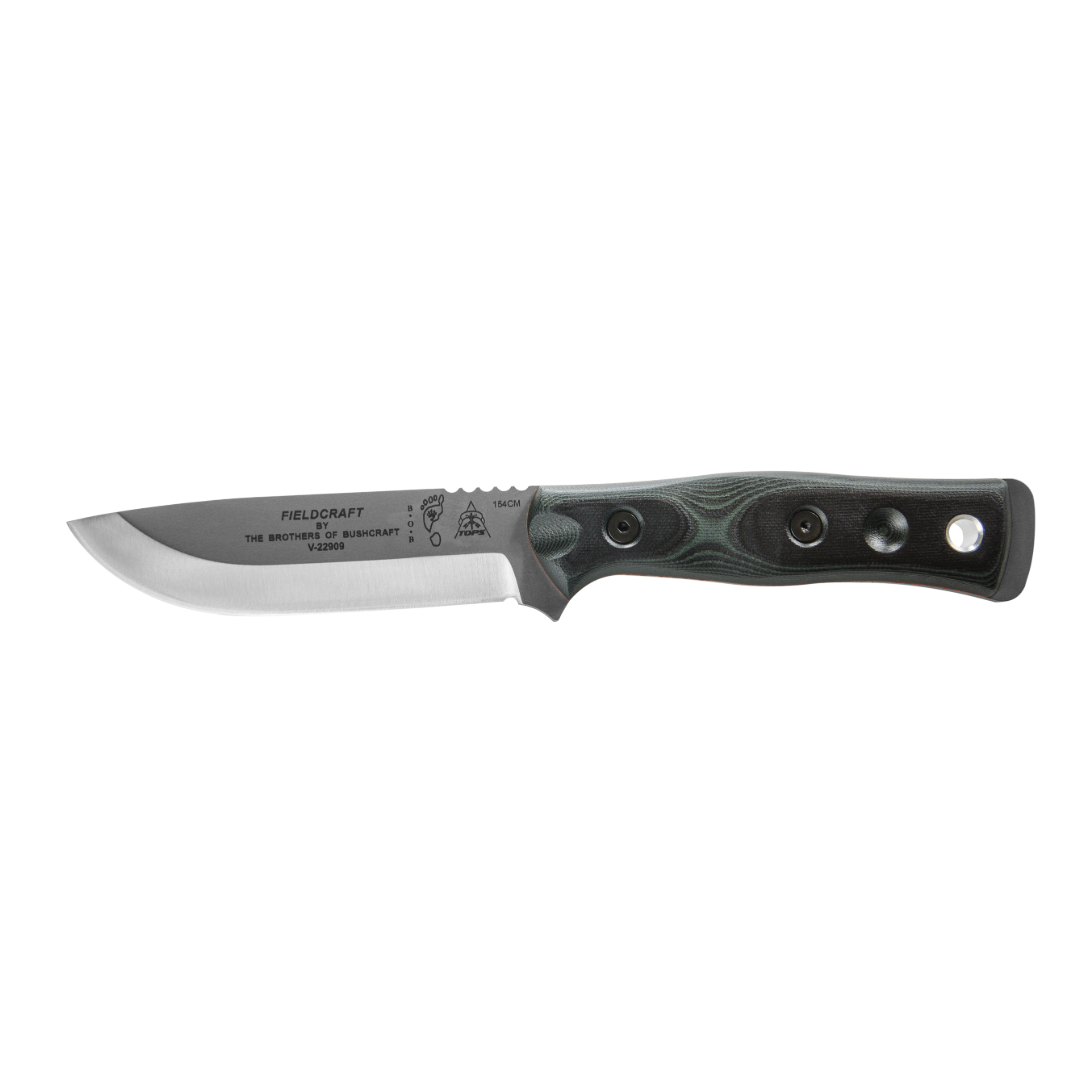 TOPS Knives Fieldcraft by Brothers of Bushcraft SS G10 Green/Black ...