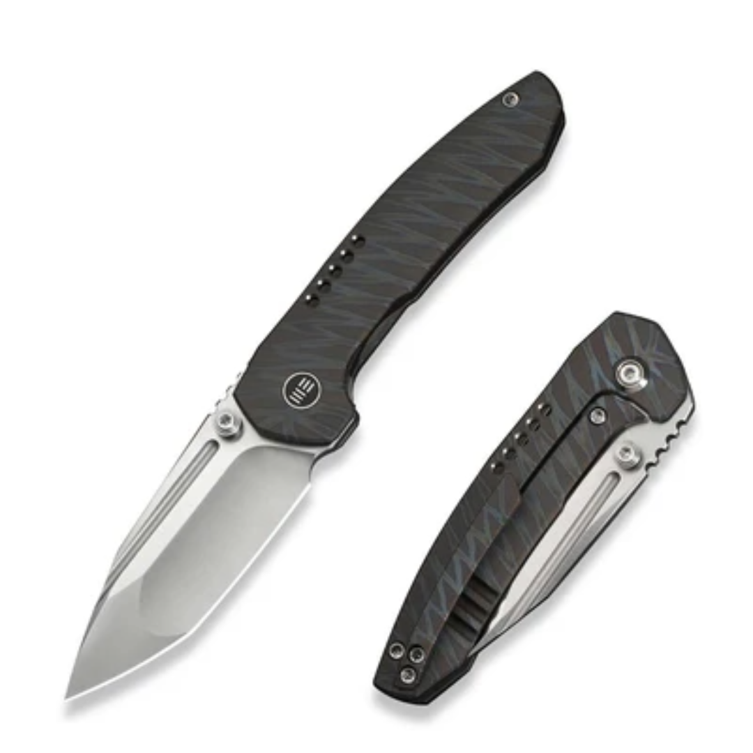 WE Micro Trogon Titanium Tiger Stripe Pattern (WE24043-3)