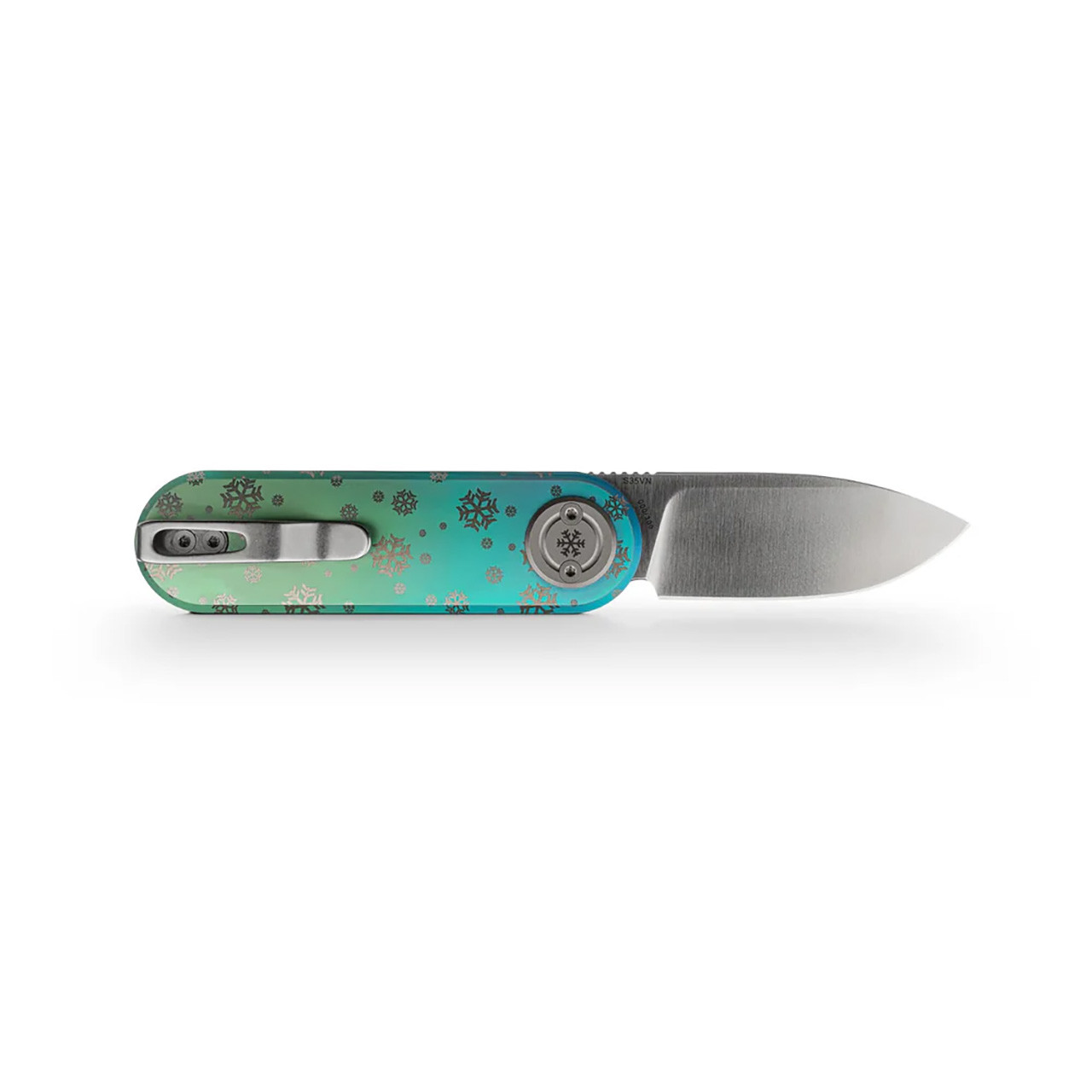Vosteed Corgi-V Evergreen Frost Titanium - A3716 | House of Knives Canada
