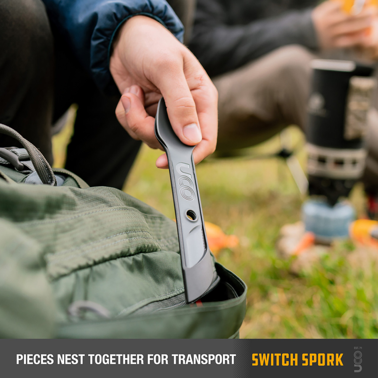 UCO Gear Switch Spork Utensil Set - F-SP-SWITCH-CAMPGREEN | House of ...