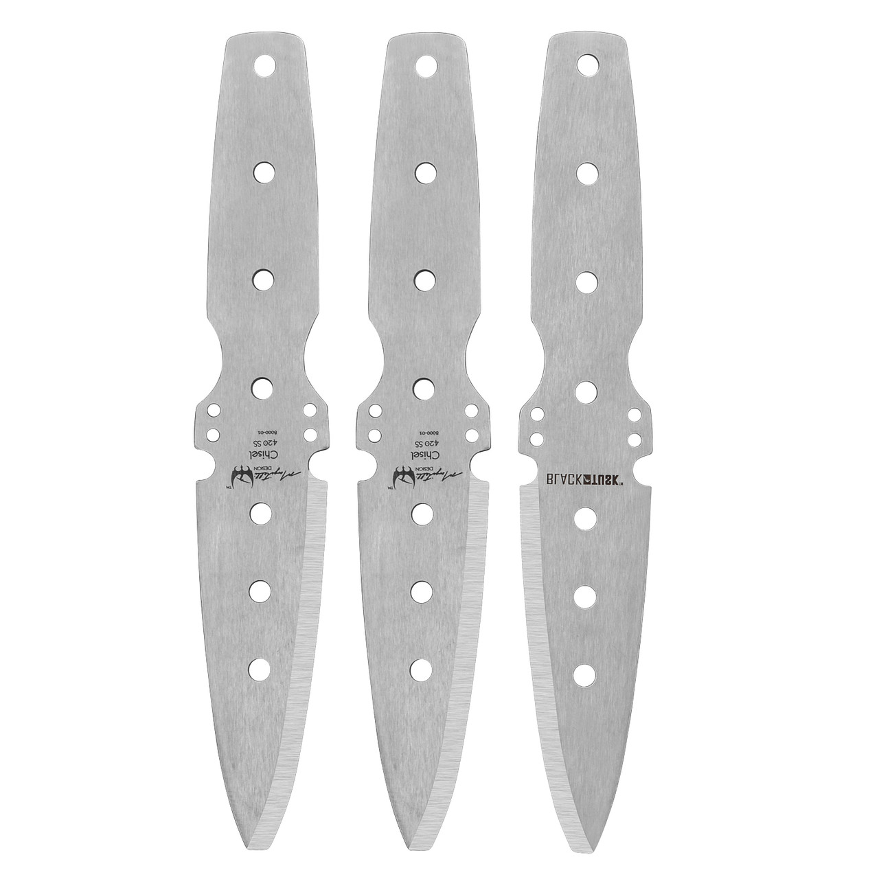 Black Tusk Chisel Throwing Knife 7" 3pc - 8000-01 | House of Knives Canada