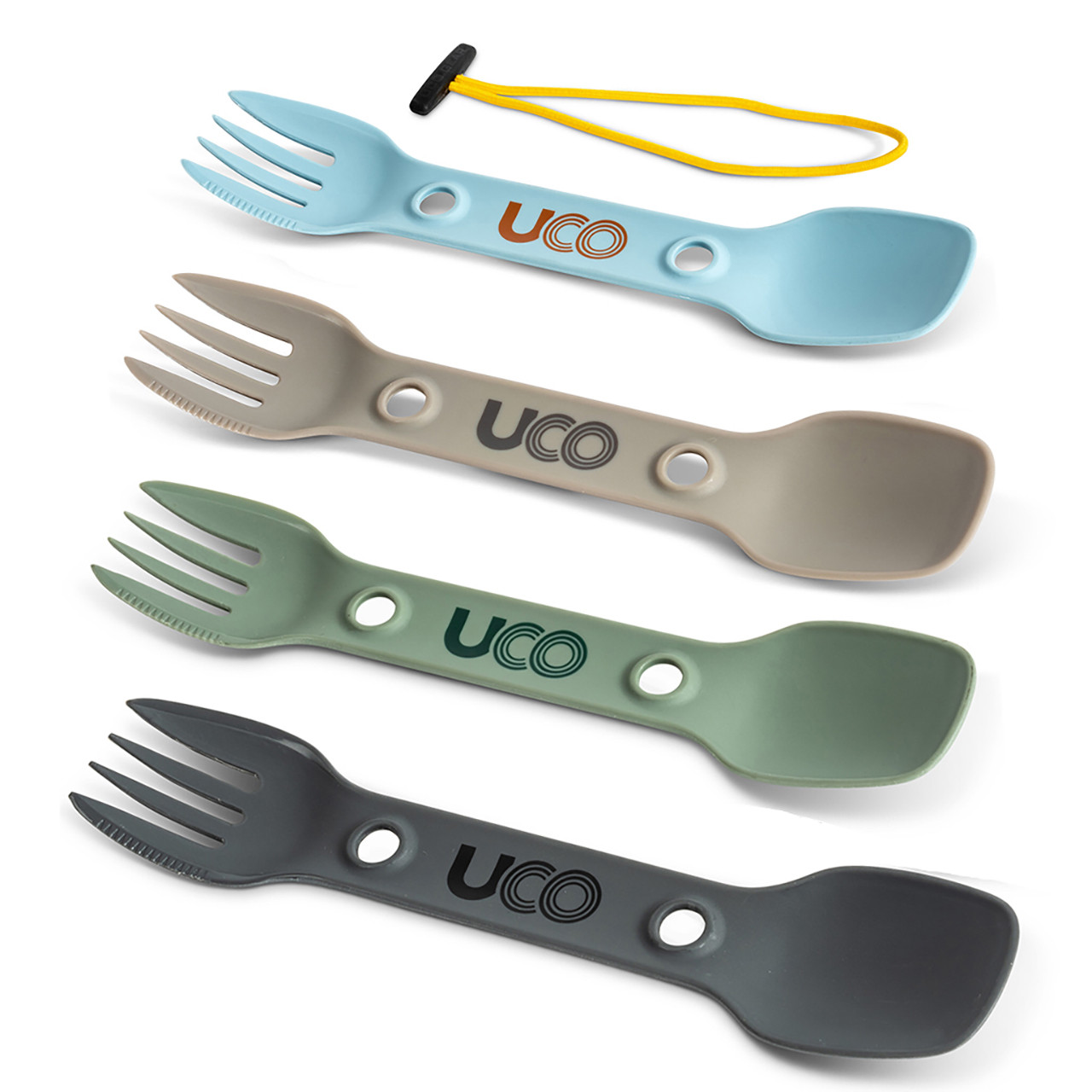 UCO Gear Utility Spork 4 Pack With Tether Terra - F-SP-UT-4PK-TERRA ...
