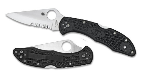 Spyderco Delica | Available in Canada | Serrated Plain Blade Combo