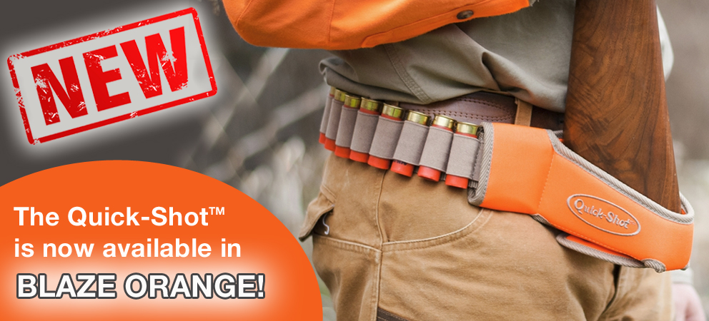 Quick-Shot holster now available in Blaze Orange - ShockEater Shooting Gear