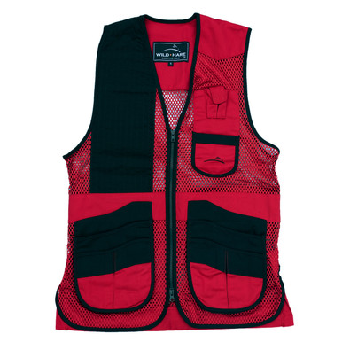 Wild Hare Heatwave Mesh Vest, Red / Black - ShockEater Shooting Gear