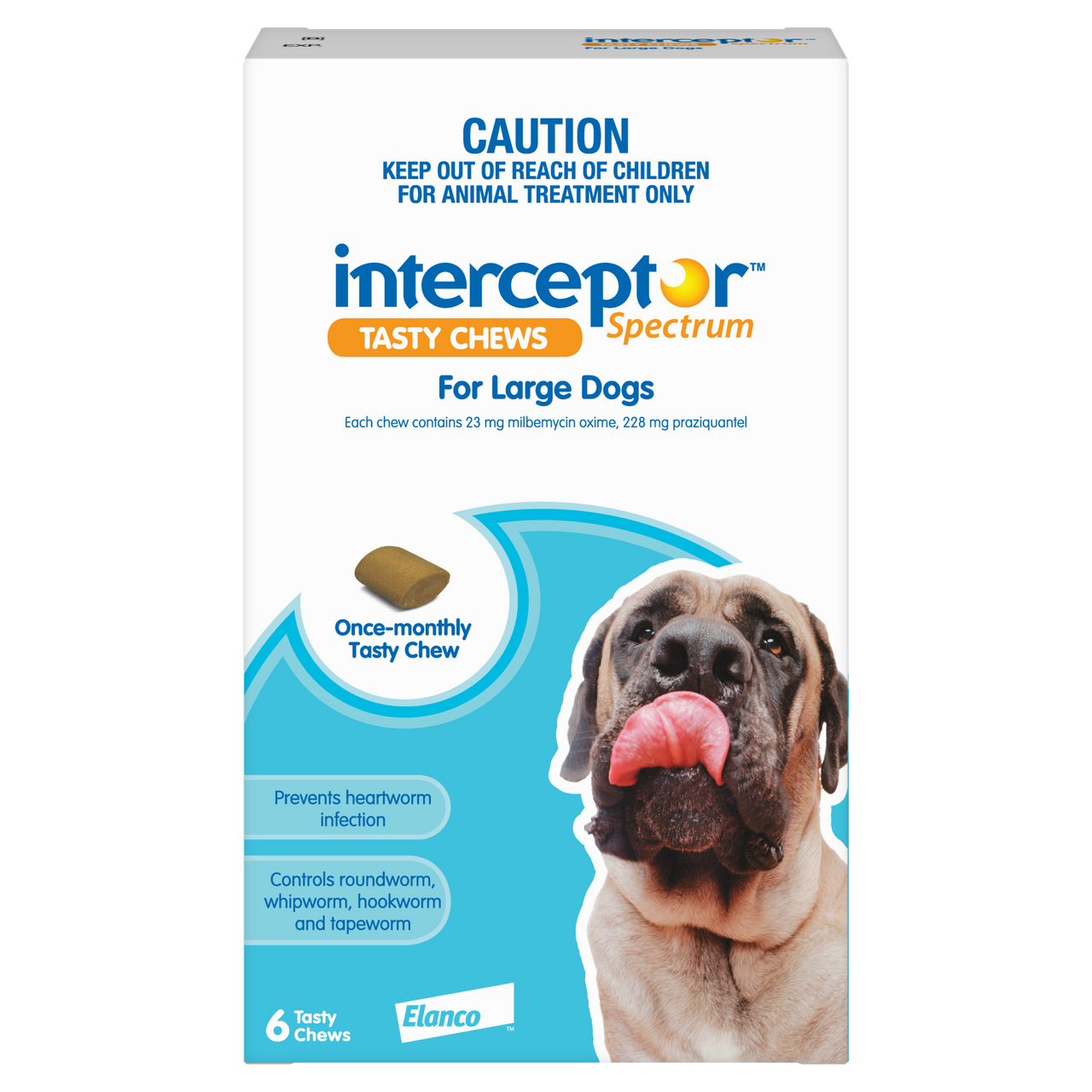 Interceptor Spectrum Chews Large Dog Blue - PetO