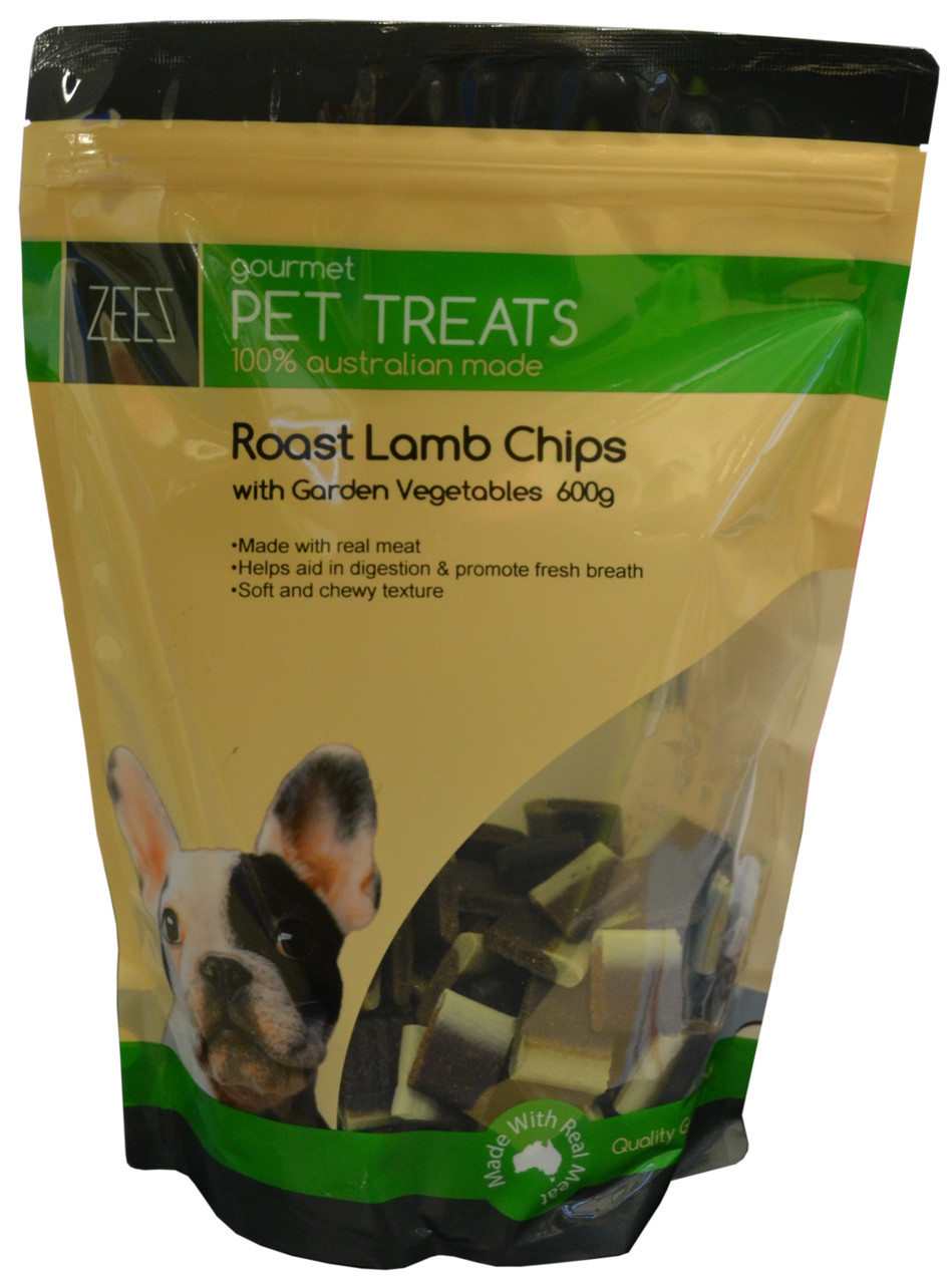 ZeeZ Roast Lamb Chips Garden Vegetables Dog Treats - PetO