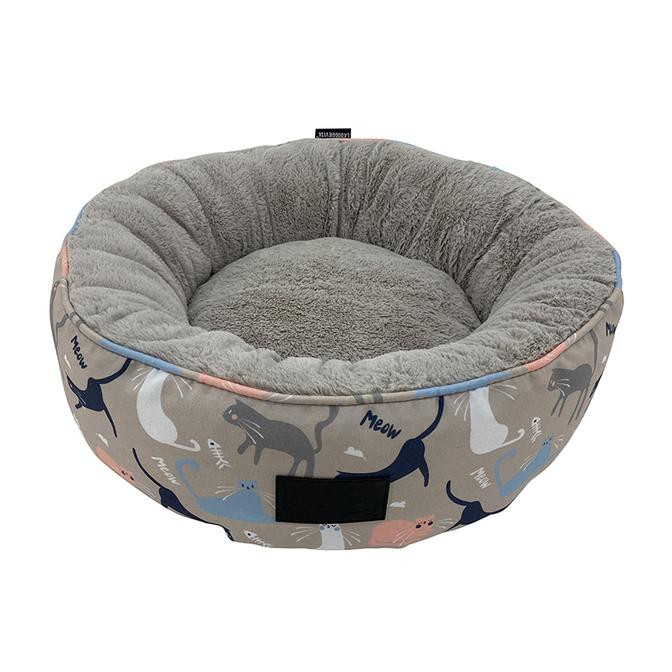 La Doggie Vita Catisse Taupe Donut Bed