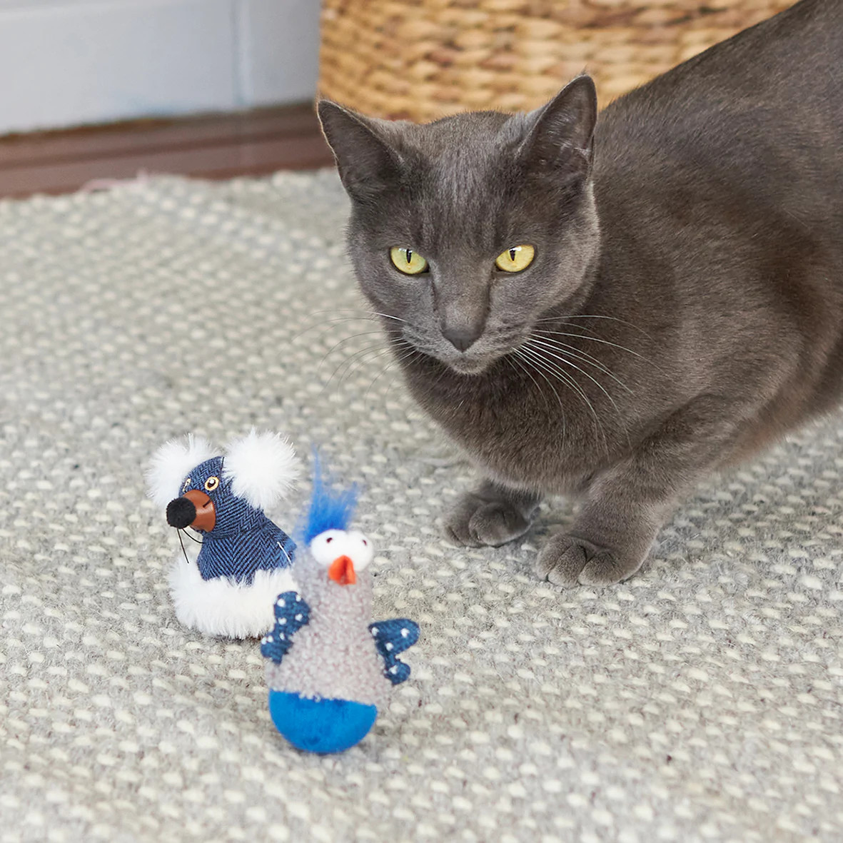 Kazoo Wooble Duck Cat Toy
