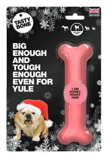 Tasty Bone Nylon Festive Honey Roast Ham Dog Toy Treat