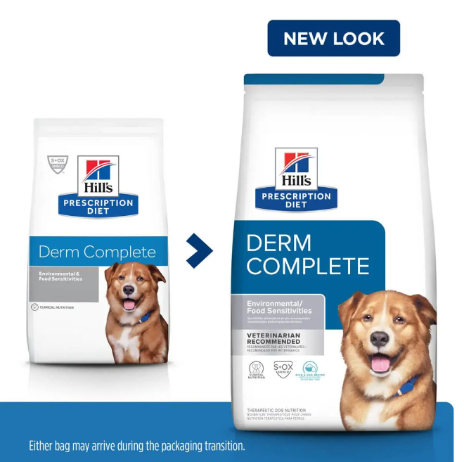 Hill's Prescription Diet Derm Complete Dry Dog Food