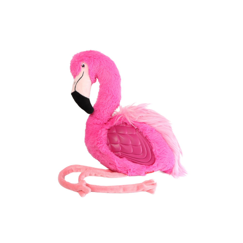 GIGwi Tropicana Flamingo Pink Dog Toy