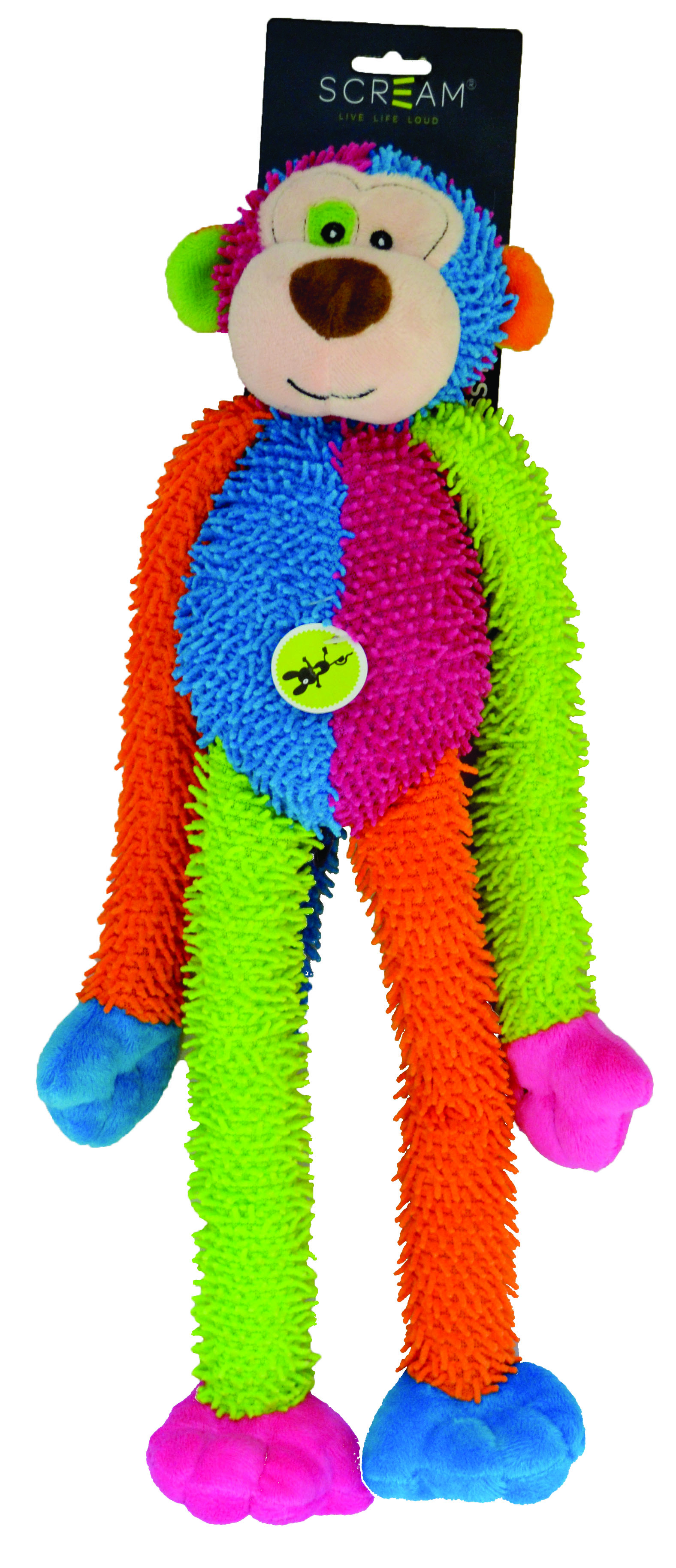 Scream Crew Monkey Dog Toy - PetO