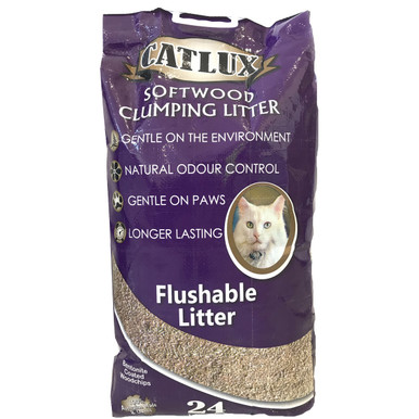 Catlux Softwood Clumping Cat Litter | Gentle on Paws