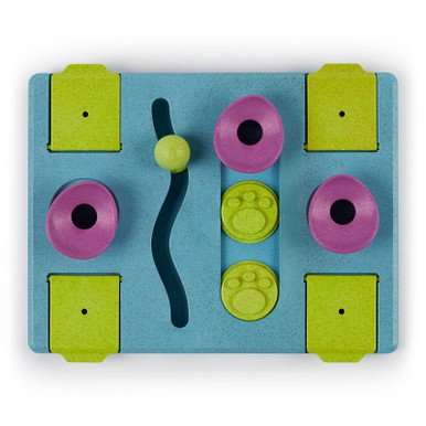 Kazoo Dog Rectangle Rumble Interactive Puzzle Feeder